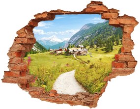 Wallmuralia Nálepka fototapeta 3D Pastvina v Alpách 90x70 cm