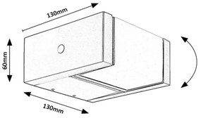 Rabalux 77183 - LED Venkovní nástěnné svítidlo CUBBINGTON LED/10W/230V IP54