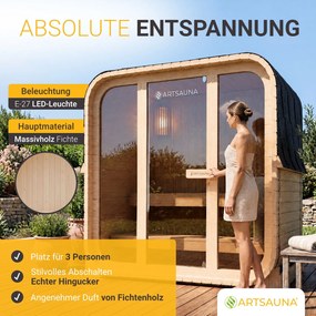 Artsauna Venkovní sauna Cube Fjora M