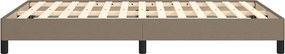 Rám postele bez matrací taupe 120x190 cm textil 3269609
