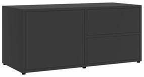 TV stolek Lewisham - dřevotříska - 80 x 34 x 36 cm | šedý