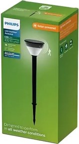 Philips Kyna 3.8W černá / Venkovní solární svítidlo / 400lm / 2700K /