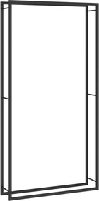 vidaXL Stojan na palivové dřevo matný 110x28x214 cm ocel [350311] Barva: Černá