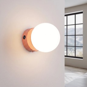 Sollux Lighting Nástěnné svítidlo YOLI 1 okrově červené s vypínačem