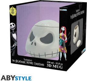 3D hrnek Abysse Corp Nightmare Before Christmas - Jack (svítící ve tmě) 350 ml Vícebarevná