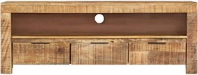 TV stolek 110 x 30 x 40 cm hrubé mangovníkové dřevo 338026