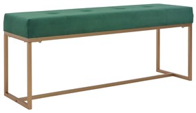Lavice Kelby - zelená - sametová | 120 cm