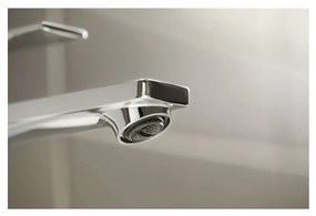 Hansgrohe Rebris E - Páková baterie 240 CoolStart pro umyvadlovou mísu bez odtokové soupravy, chrom 72583000