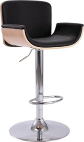 vidaXL Barová židle černá umělá kůže [287379] Barva: světle hnědá a černá
