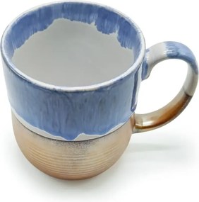 Kameninový hrnek Copper, 450 ml – industriální design, reaktivní glazura