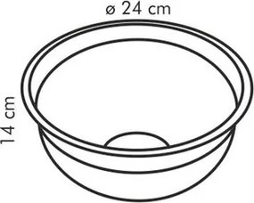TESCOMA Mísa nerezová DELÍCIA ø 24 cm, 5,0 l