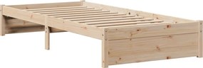 Rám postele s čelem 75 x 190 cm masivní borovice 3305979
