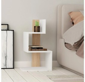 Asir Noční stolek ROSIE 72x42 cm bílá/dub 855DTE2907