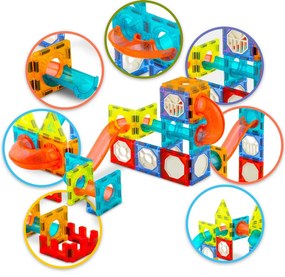Magnetické cihly s osvětlením RK-763 Ricokids
