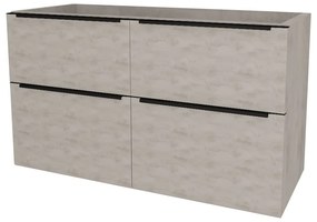 Mereo Mereo, Mailo, koupelnová skříňka 121 cm, černé madlo, Multidecor, CN593SBACST
