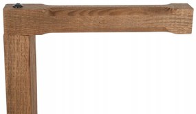 Erga Aurora Small Black, toaletní WC kartáč s dřevěným držákem na WC papír na postavení 19x19x56 cm, hnědá-černá, ERG-SEP-1340STLAZSBLA