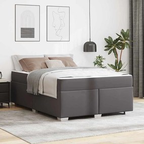 Rám postele Šedá 140 x 200 cm PVC 3399240
