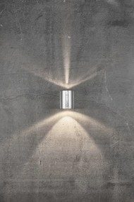 NOR 49701031 Venkovní nástěnné svítidlo Canto 2 2x5W LED galvanizovaná ocel čirá - NORDLUX