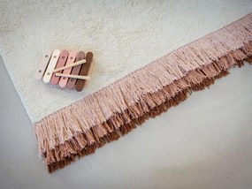 Krémový obdélníkový koberec IRIS s třásněmi