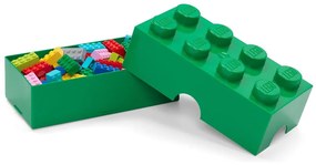 Tmavě zelený svačinový box LEGO®