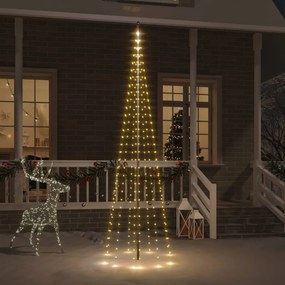 Vánoční stromek na stožár 310 teple bílých LED diod 300 cm - Default Title
