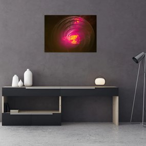 Skleněný obraz - abstrakce spirály (70x50 cm)