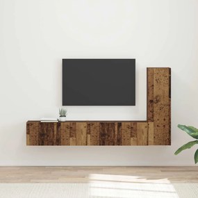 Sestava TV skříněk 3 ks Staré dřevo Kompozitní dřevo 3408995