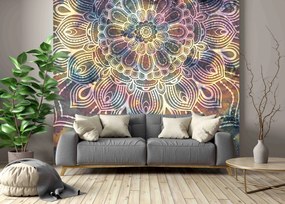 Malvis ® Tapeta Mandala pozitivní Vel. (šířka x výška): 216 x 140 cm