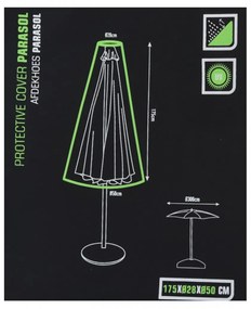 Ochranný obal na zahradní slunečník SUN 175 cm černý