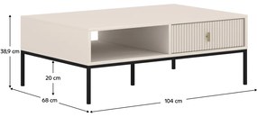 Konferenční stolek, cashmere, MAGIRA MA05