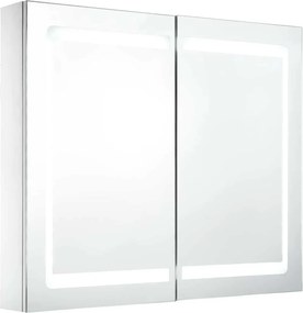 LED koupelnová skříňka se zrcadlem 80 x 12,2 x 68 cm 285123