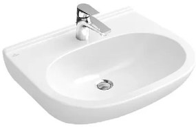 Villeroy & Boch O.novo - Umyvadlo 650x510 mm, bez přepadu, otvor pro baterii, CeramicPlus, alpská bílá 516066R1