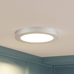 Prios Edwina LED stropní svítidlo, stříbrné 22,6cm