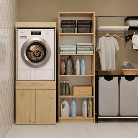 Skříňka na pračku nebo sušičku POLA TWIN 1S dub artisan
