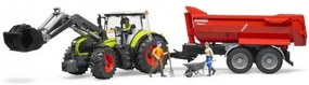 Bruder 03013 Traktor Claas Axion 950 s pření lžicí