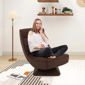 Costway 360° otočné podlahové křeslo s opěradlem a bederním polštářem Lazy Sofa