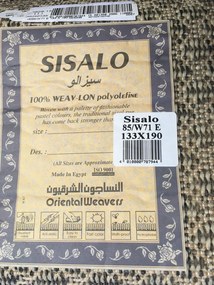 Oriental Weavers, Kusový koberec SISALO/DAWN 85/W71E – na ven i na doma, 200x285, hnědá, chodba / předsíň