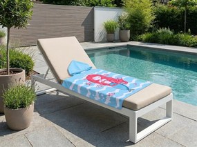 Dětské pončo OCEAN GIRL světle modré 60x120 cm