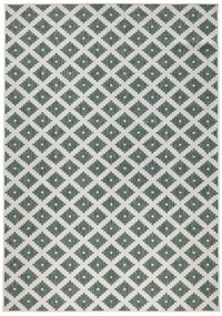NORTHRUGS - Hanse Home koberce Kusový koberec Twin-Wendeteppiche 103125 grün creme – na ven i na doma - 160x230 cm