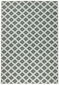 NORTHRUGS - Hanse Home koberce Kusový koberec Twin-Wendeteppiche 103125 grün creme – na ven i na doma - 80x150 cm