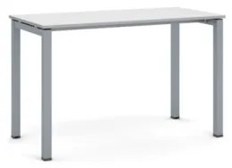 Stůl PRIMO SQUARE se šedostříbrnou podnoží 1200 x 600 x 750 mm, šedá