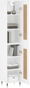 Skříň highboard bílá 34,5 x 34 x 180 cm kompozitní dřevo 3200433