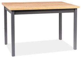 Jídelní stůl Adam 100 x 60 cm, dub lancelot / antracit