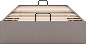 Osmanský rám postele bez matrací taupe 100x200 cm textil 3310858