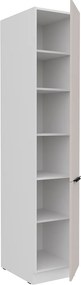COMO | vysoká skříňka 40 DK-210 2F potravinová s policemi | 40 cm | bílá/kašmír