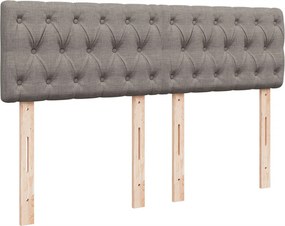 Box spring postel s matrací taupe 160x200 cm textil 3288250