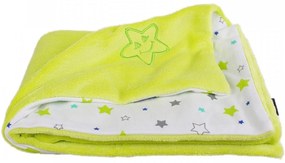 Kaarsgaren Dětská deka hvězdičky 70x100 cm Wellsoft bio-bavlna limetková bílá