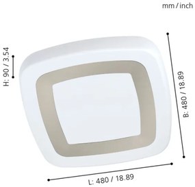 Eglo 99109 - LED Stropní svítidlo RUIDERA LED/22W/230V