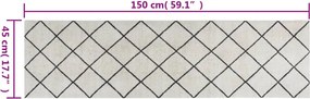 Kuchyňský koberec omyvatelný Čtverec 45 x 150 cm samet 136567