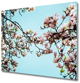 Skleněná krájecí deska Květiny Magnolia
